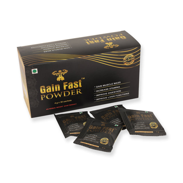 Gain Fast Powder – Herbal Weight Gain & Muscle Mass Booster – sukhyam
